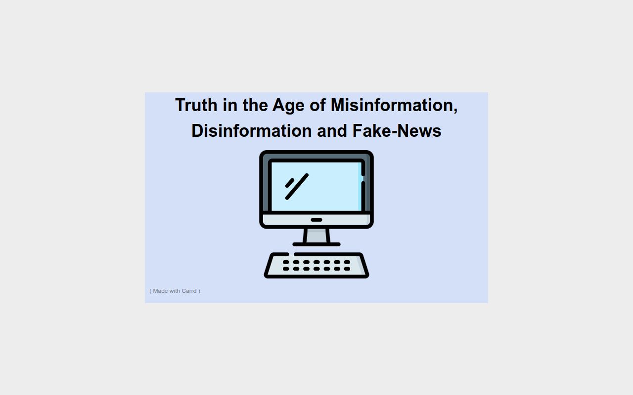 Mis/Disinformation and Fake News